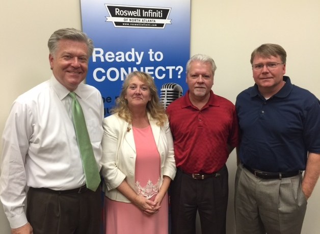 Lisa Machado of Visiting Angels, Brad Serff of Providence Bank and Dan ...