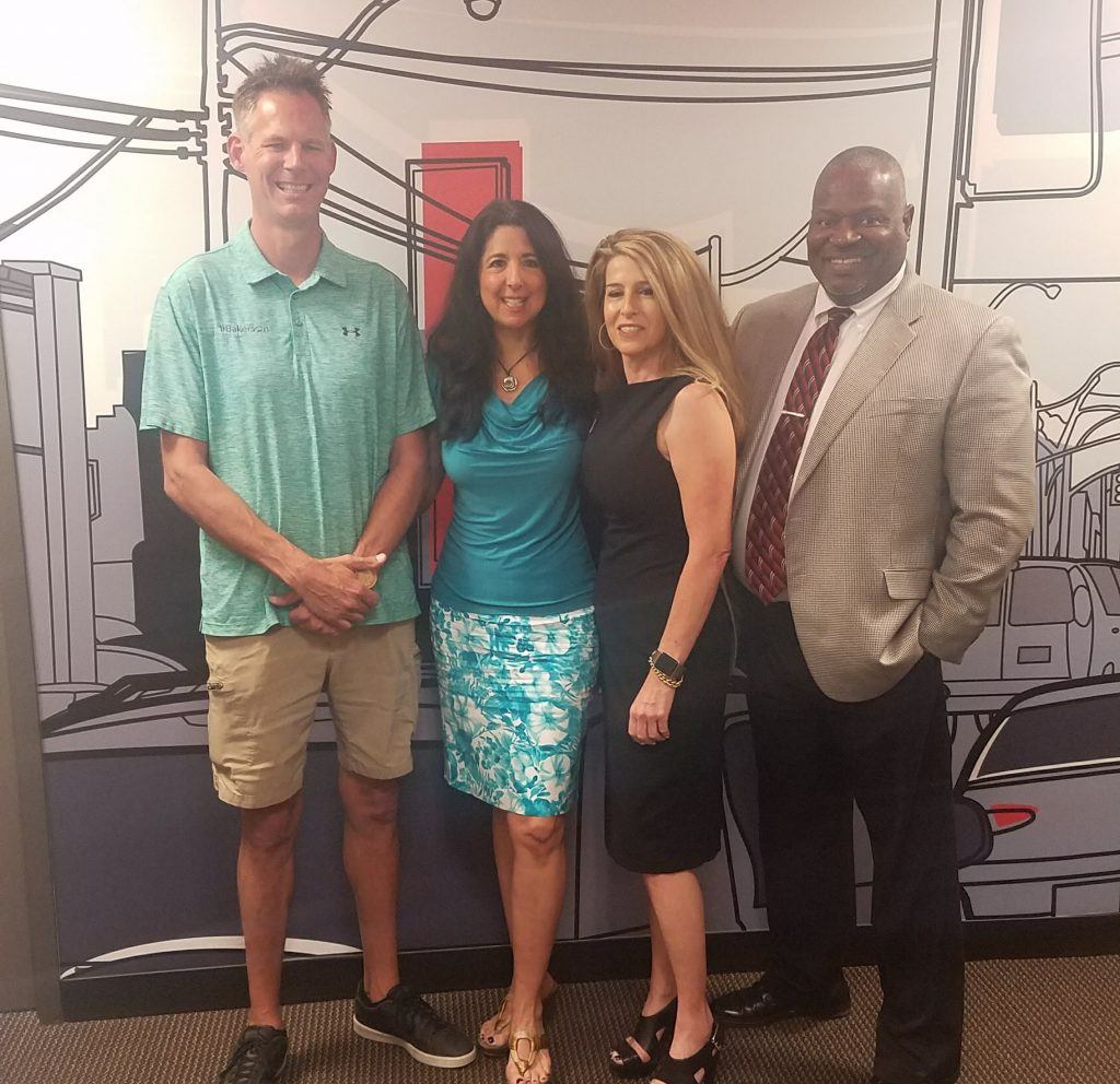 Dr Karen Jacobson with Bruce Wuollet Phil Singleton and Liza Czopp