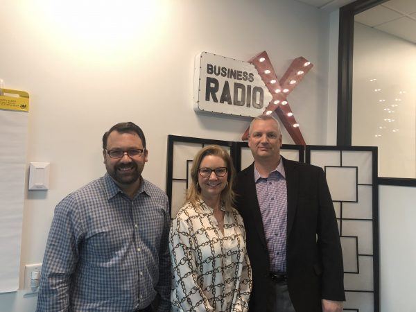 Elizabeth Hoemeke with Elavon, Marc Gorlin with Roadie and Matt Sander ...