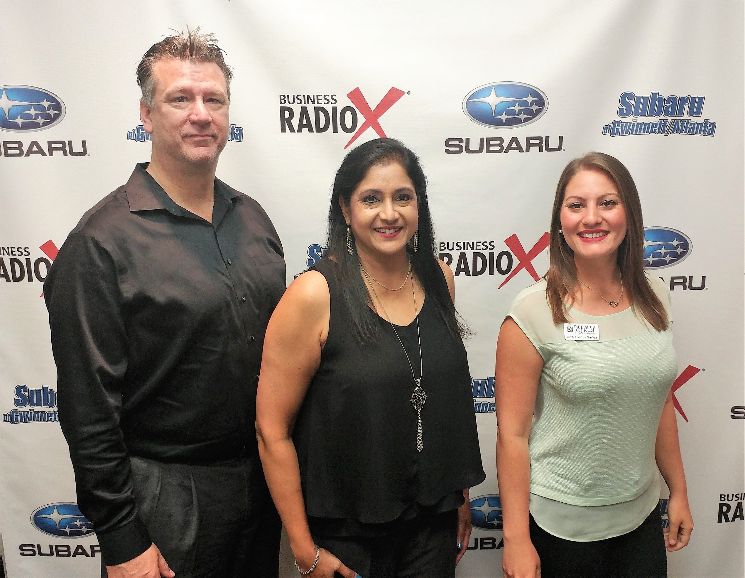 Dr. Rebecca Sarlea with Refresh Chiropractic and Kevin Sirface and Dipa ...