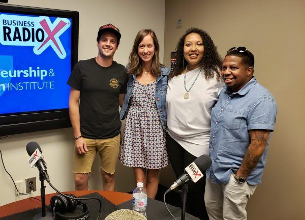 April Stammel with Newport, Milliner Otis Damón, Sean Keaton with Kea ...