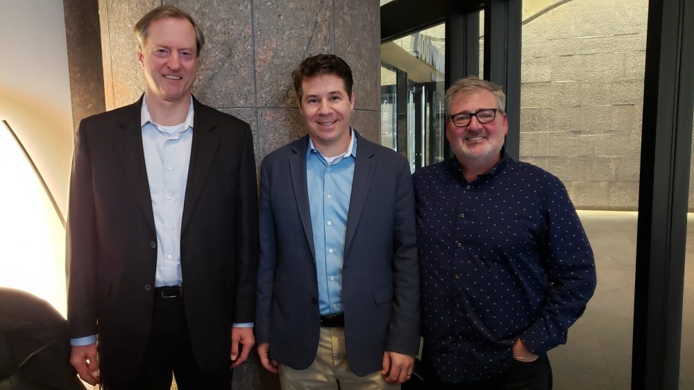 Scott Unger with Kahua, Erik Rowen with McKibbon Places and Michael ...