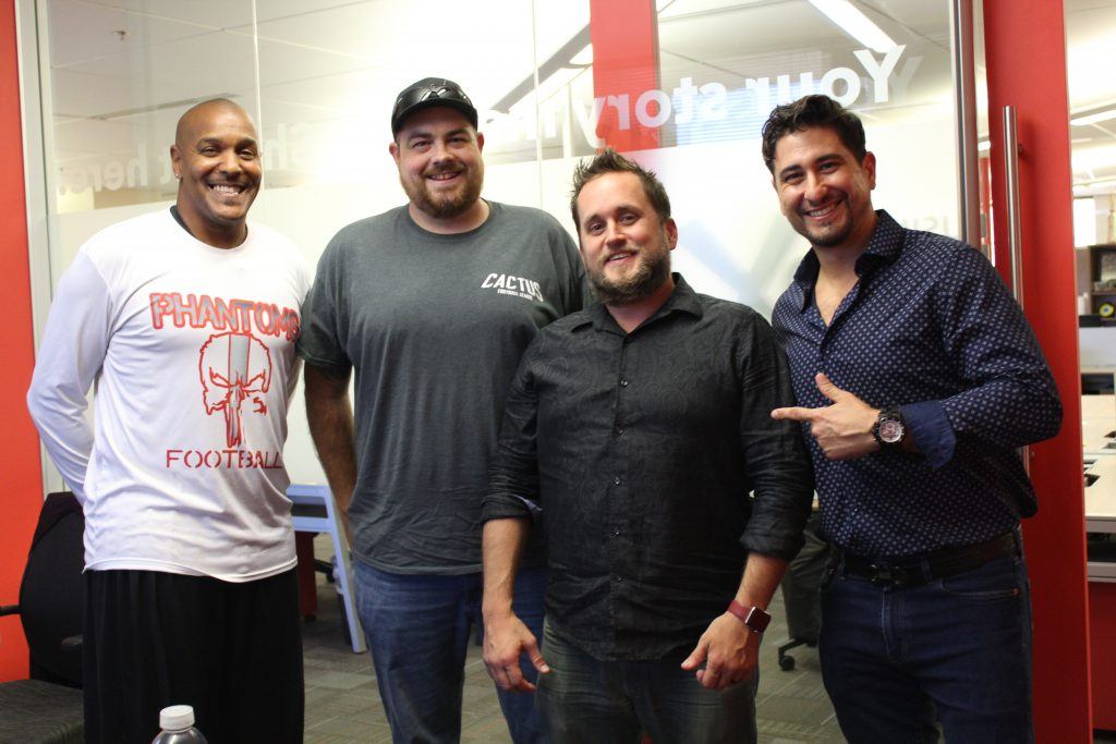 Point in Time Studios President Rami Kalla and AZCFL League Owner Matt ...