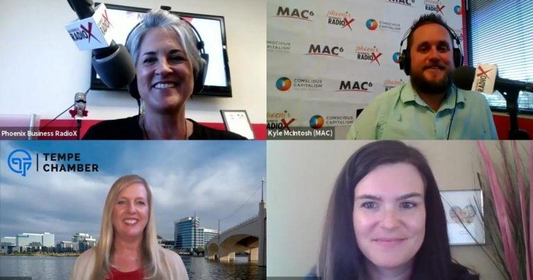 Tempe Chamber of Commerce President Anne Gill and Phoenix Business ...