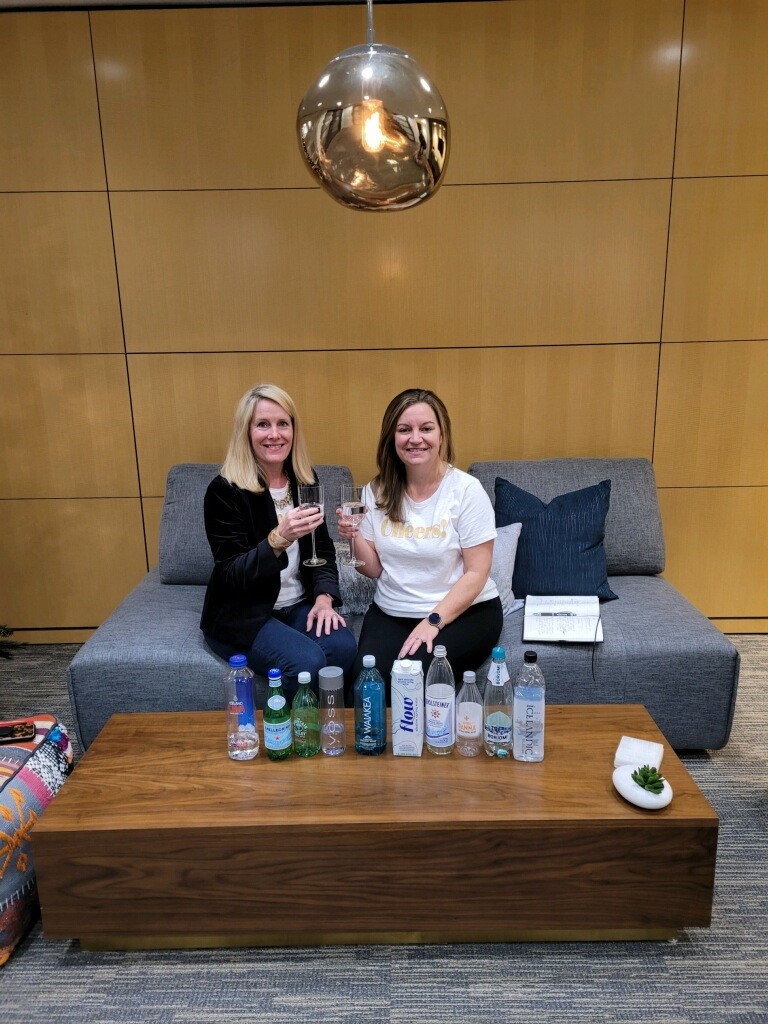 Christine Hilgert and Cori Bokath with H2U Fine Water