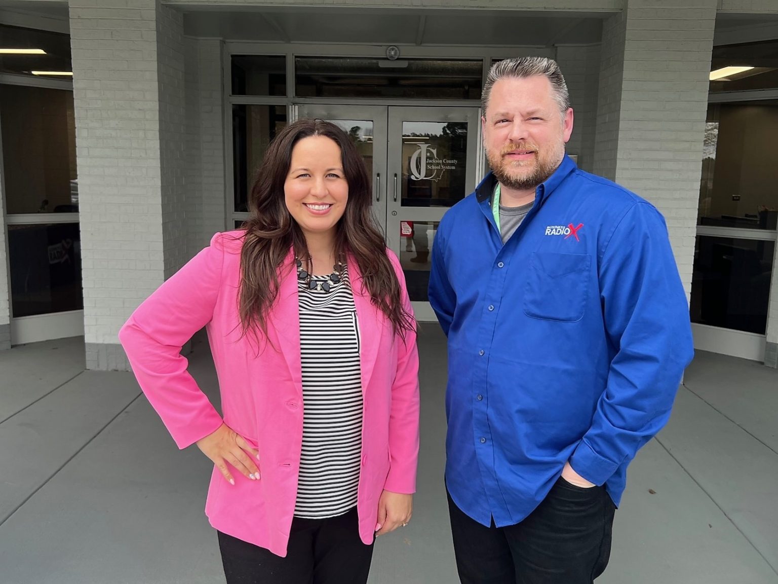 Maddison Dean with SK Battery - Business RadioX