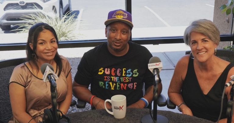 Jason Higgins with Jupiter Rings Buffalo Sauce and LaWandra Thomas with ...